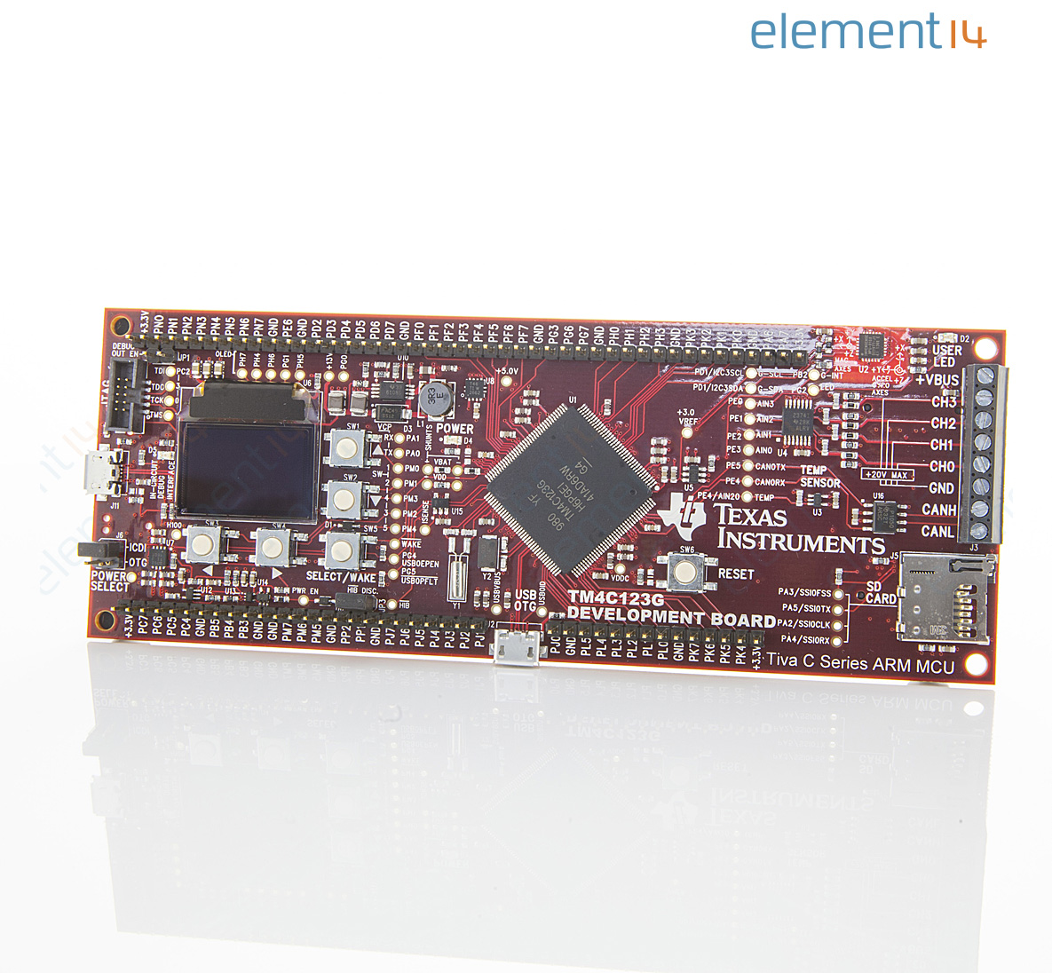 Dk Tm4c123g Texas Instruments Development Kit For Tiva C Series