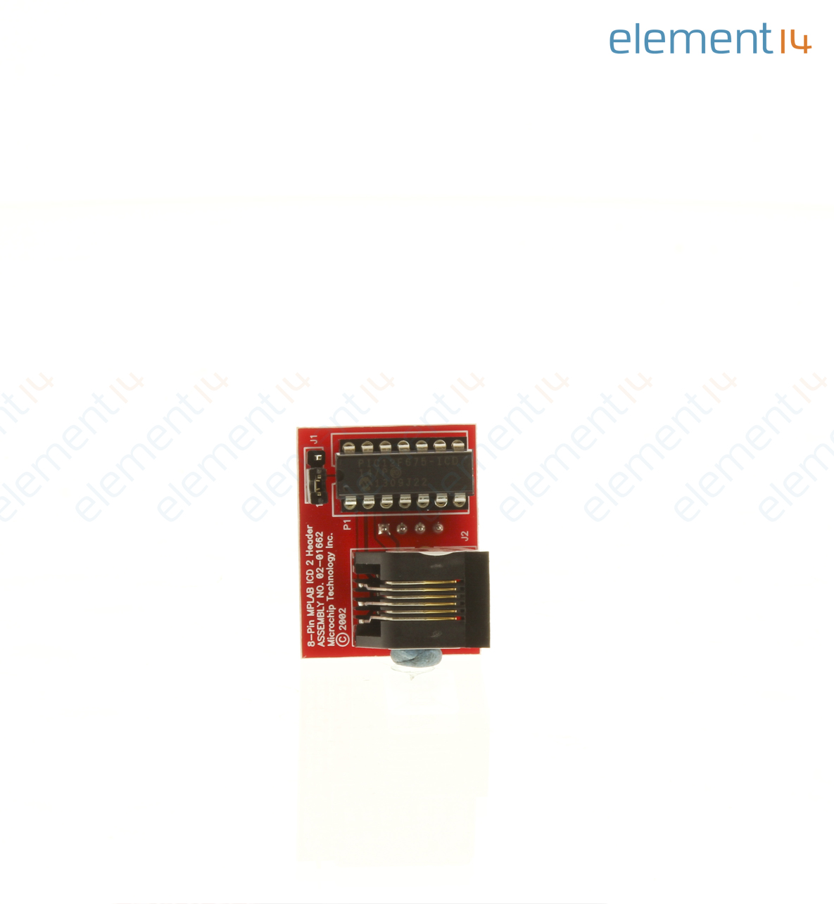 Ac162050 Microchip Icd Header Mplab Icd 8 Pin Header Interface For Debugging Pic12f629 675 1171