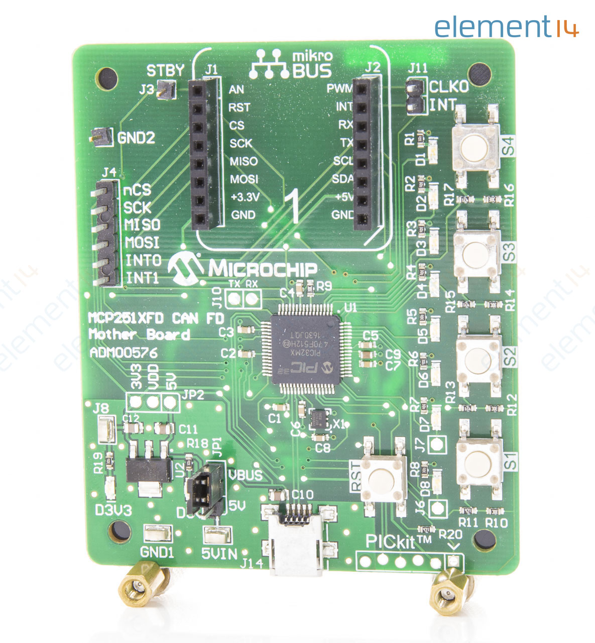 ADM00576 - Microchip - Evaluation Board, MCP2517FD Family CAN FD ... ADM00576 - Microchip - Evaluation Board, MCP2517FD Family CAN FD ...